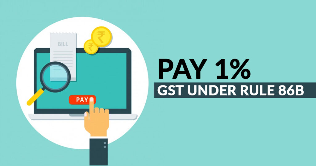 GST Facts about 1% payment of tax liability in cash. - RMPS | Virtual ...